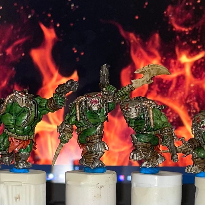 3D Print of Orc Trackers Squad by Goltor