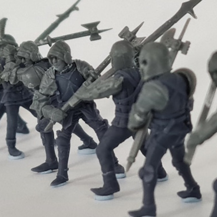 3D Printable Armored Body Bases by WarsteelMiniatures