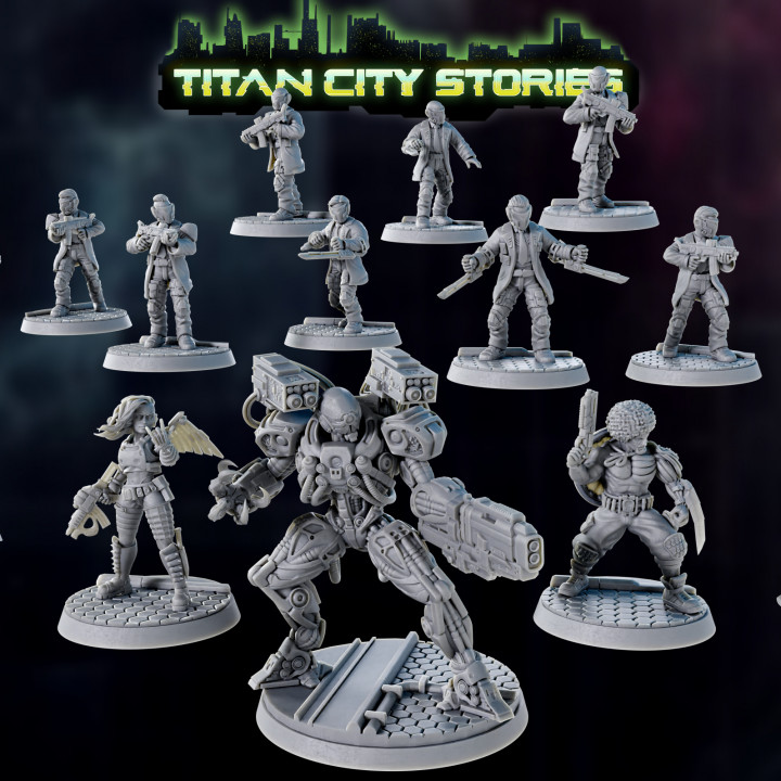3D Printable Cyber Forge - April 2024 Release by Titan Forge Miniatures