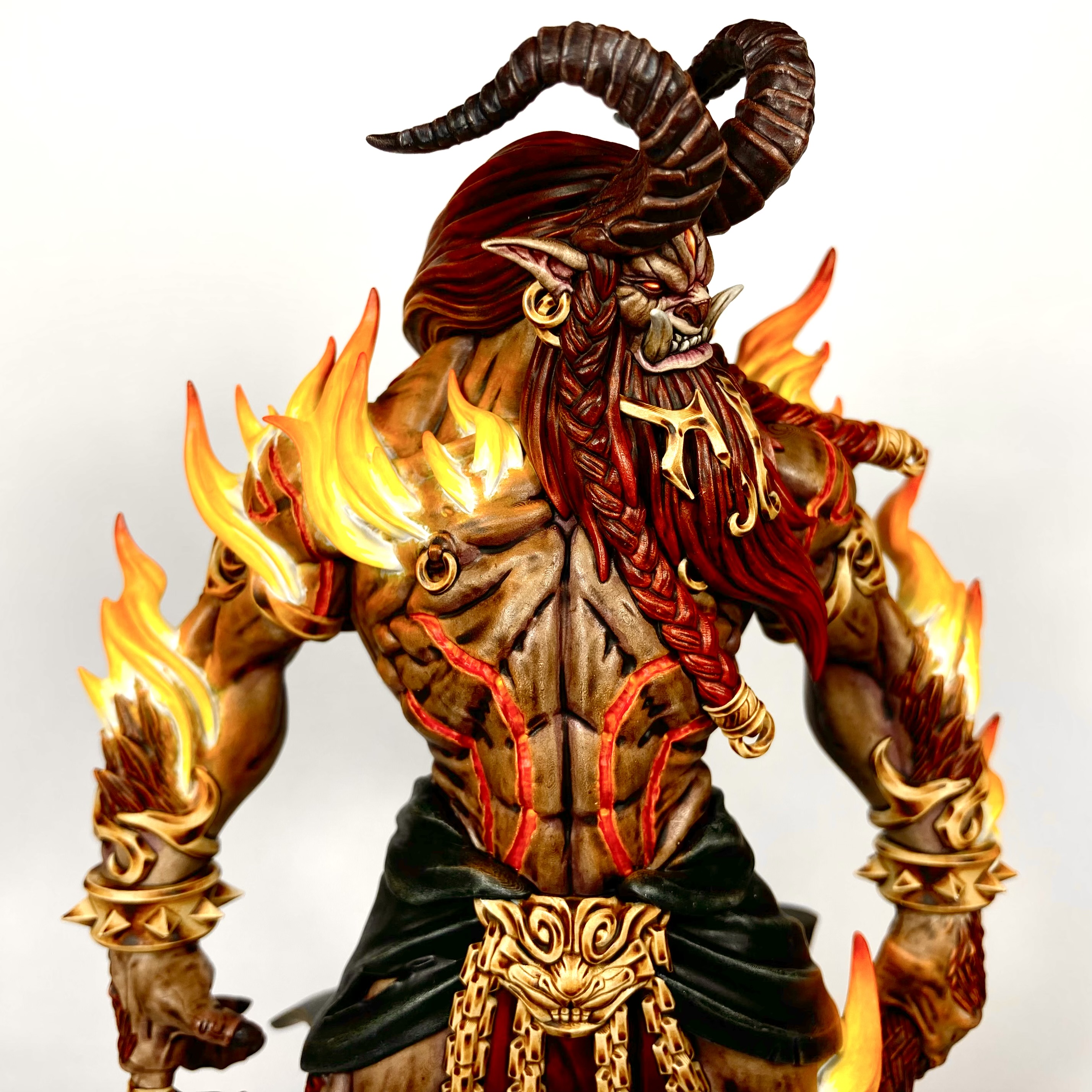 3D Printable Ifrit – The Monarch of Flames (Raid at the Temple of Ifrit) by Artisan Guild