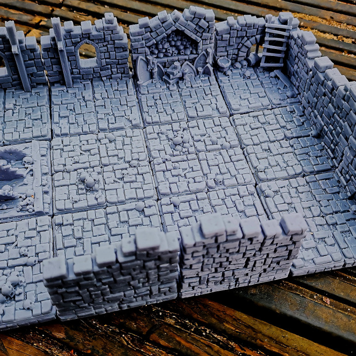 3D Print of Dungeon Set - FREE Starter Pack by DeathxTiles