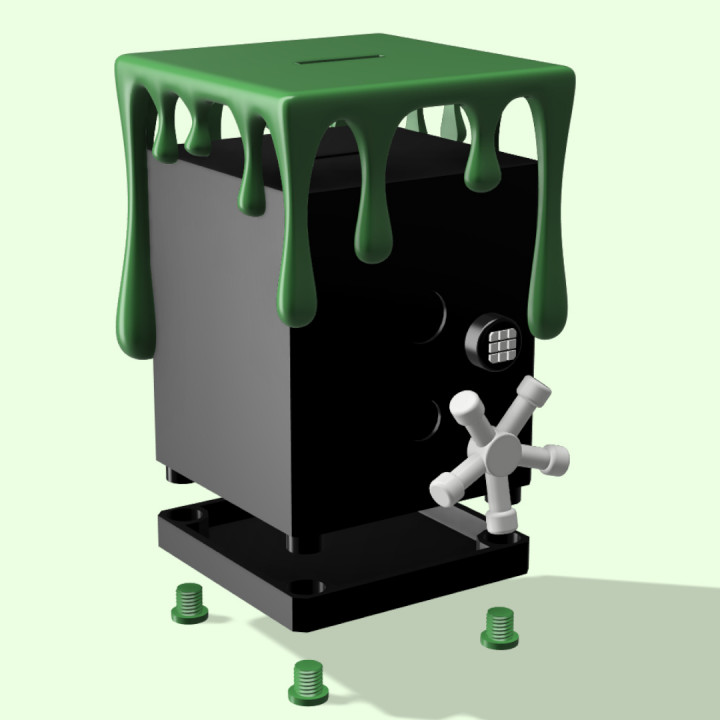 3D Printable Slime Bank Piggy Bank by MysticMesh3D