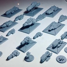 3D Printable OPR Warfleets FTL - Human Defense Forces by brander roullett