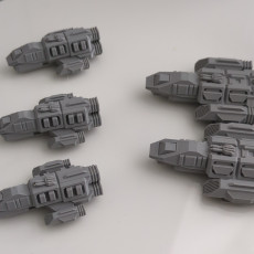 3D Printable OPR Warfleets FTL - Human Defense Forces by brander roullett