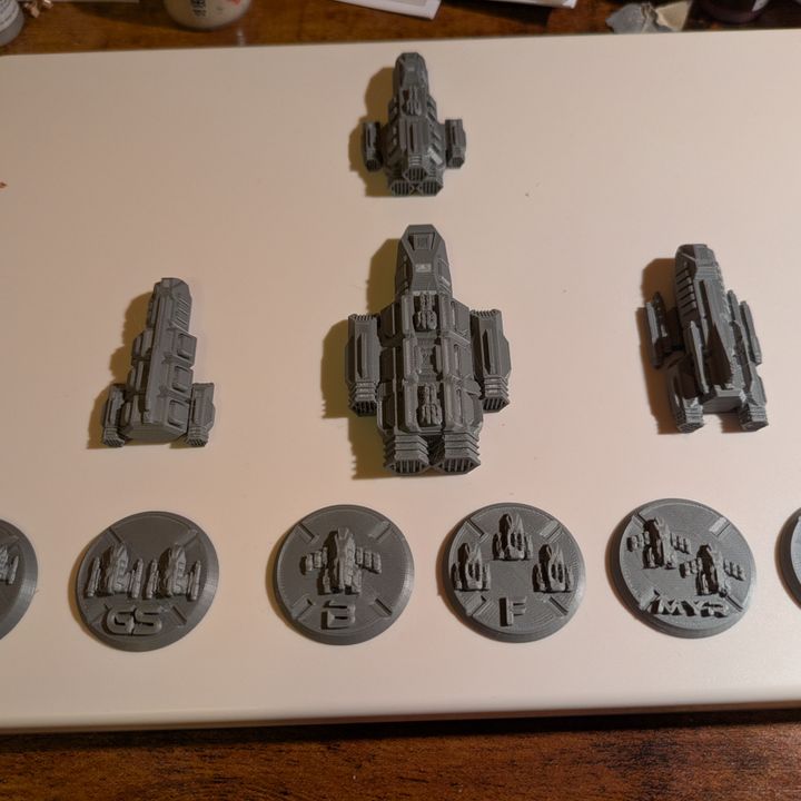 3D Print of OPR Warfleets FTL - Human Defense Forces by OriginPoint