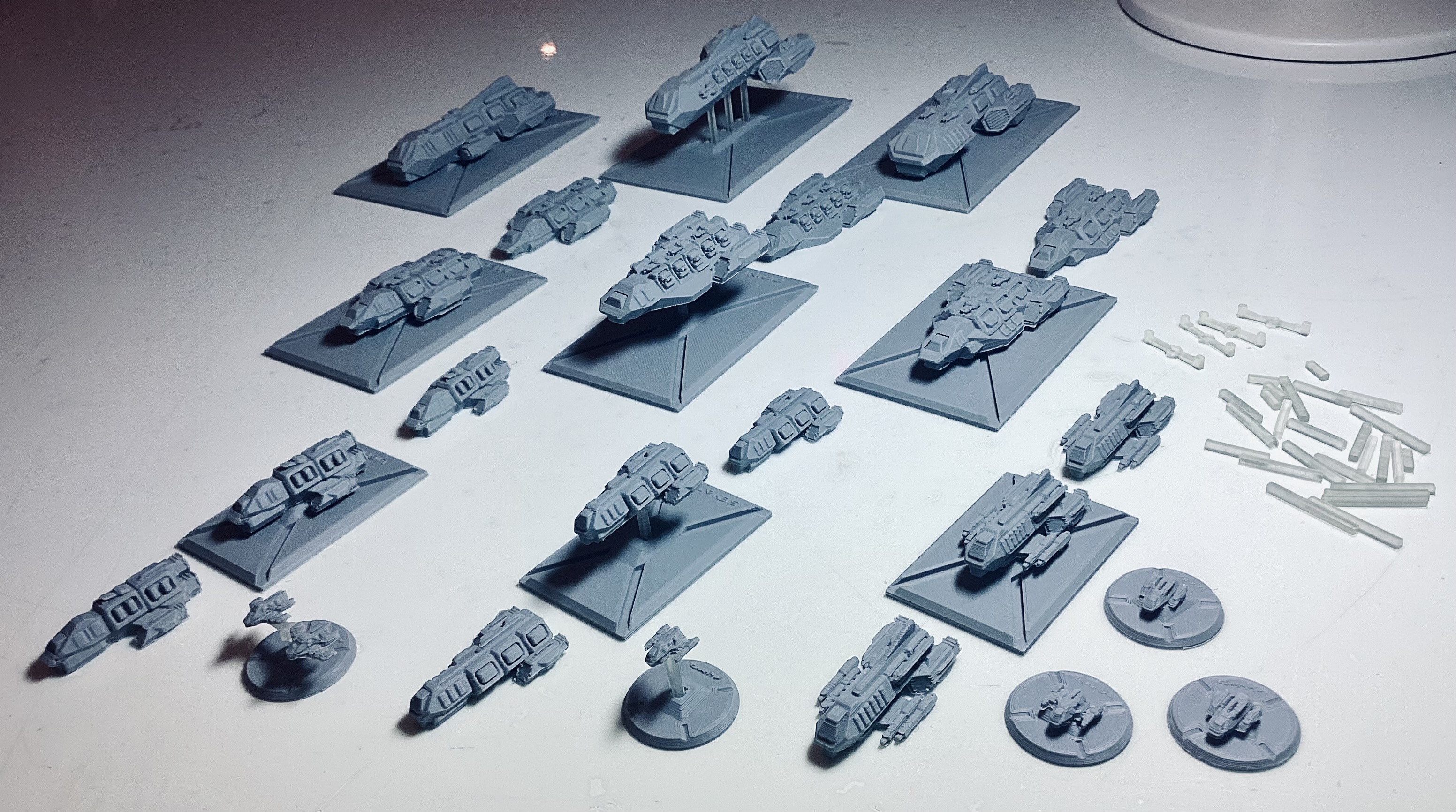 3D Printable OPR Warfleets FTL - Human Defense Forces by brander roullett