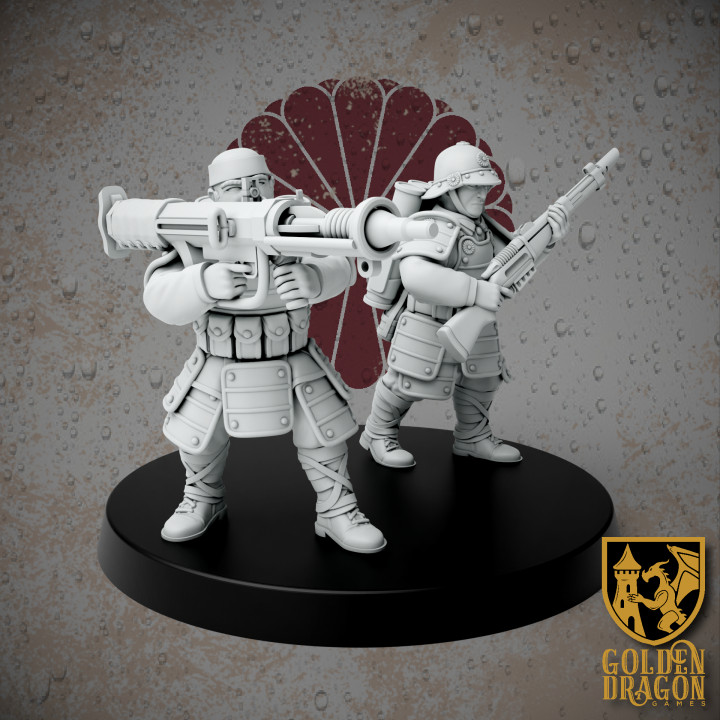 3D Printable Empire of Japan - Infantry Support Weapons by Golden ...