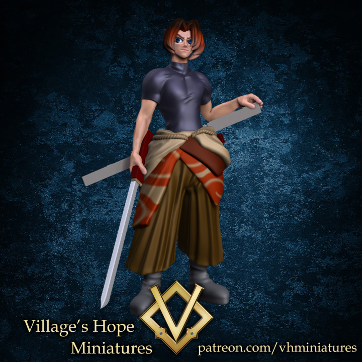 3D Printable Six sword demon -young blade master by Village's Hope ...