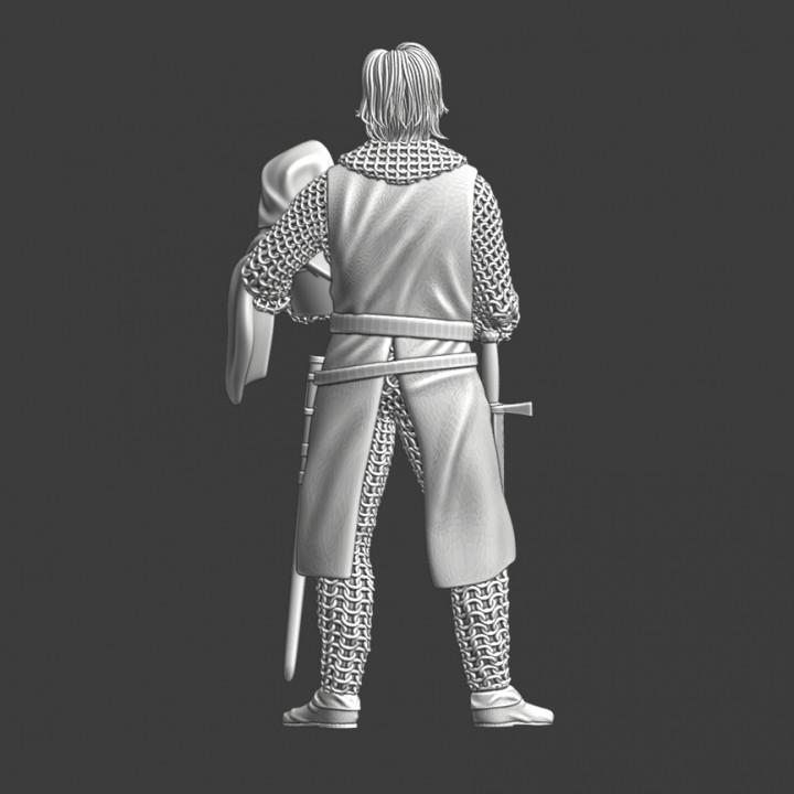 3D Printable Wilfred of Ivanhoe - Standing with helmet in hand by ...