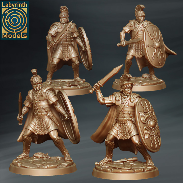 3D Printable Praetorian Guard - 32mm scale by Labyrinth Models