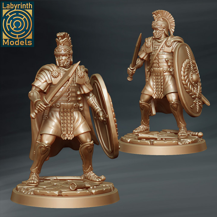 3D Printable Praetorian Guard - 32mm scale by Labyrinth Models