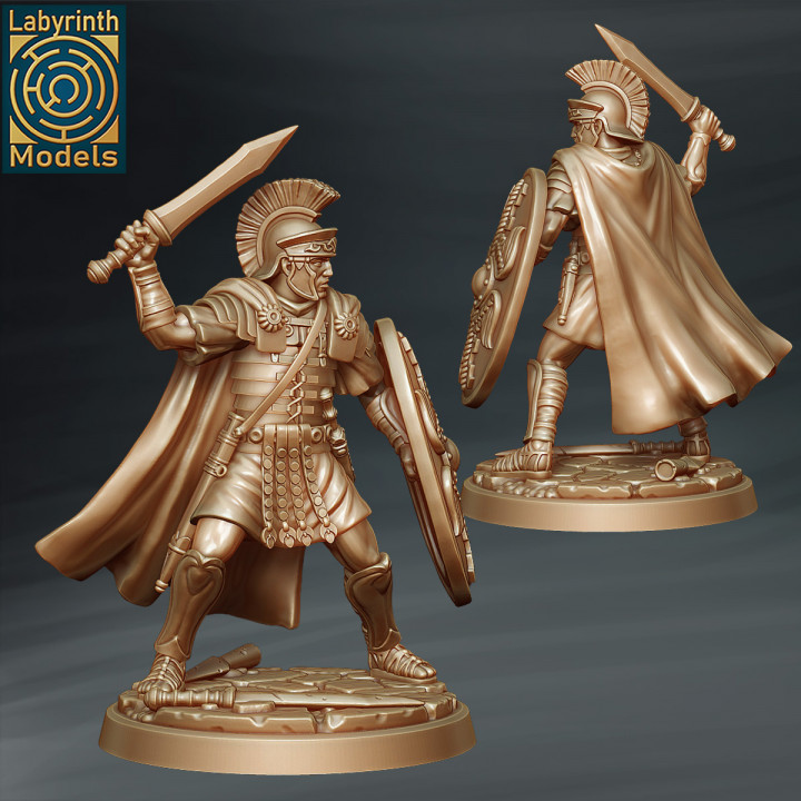 3D Printable Praetorian Guard - 32mm scale by Labyrinth Models