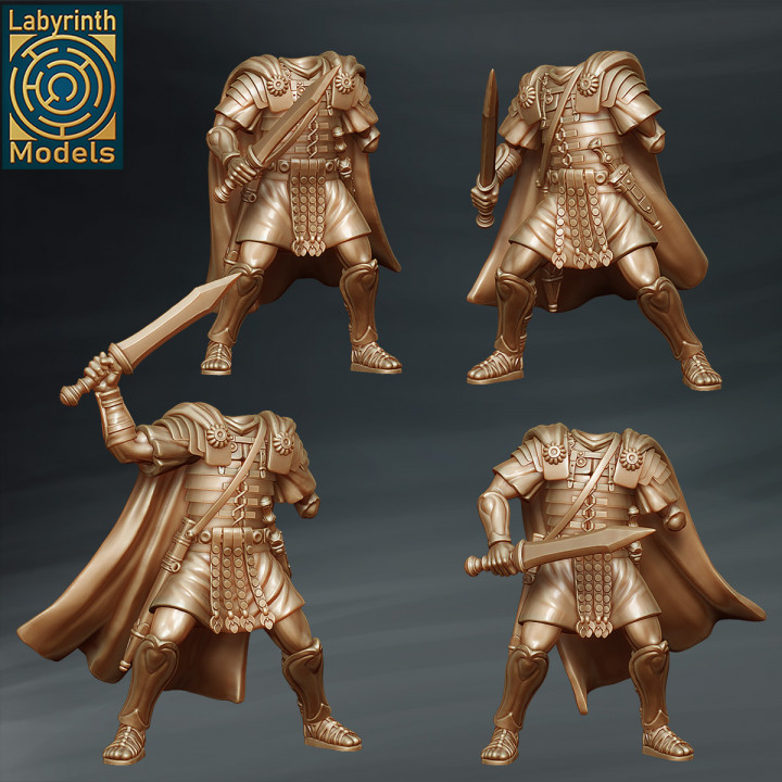 3D Printable Praetorian Guard - 32mm scale by Labyrinth Models