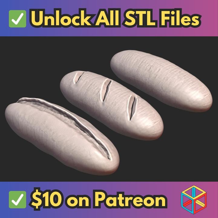 Download 28mm Fantasy Mini Miniature Medieval Assorted Breads for DND ...