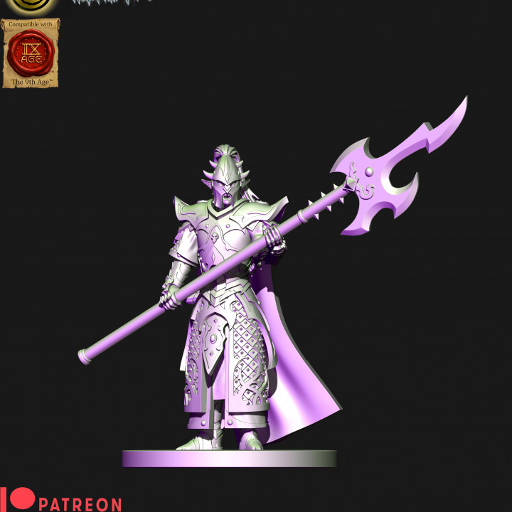 3D Printable Dark elves Obsidian guard (elf) by HoloMiniatures