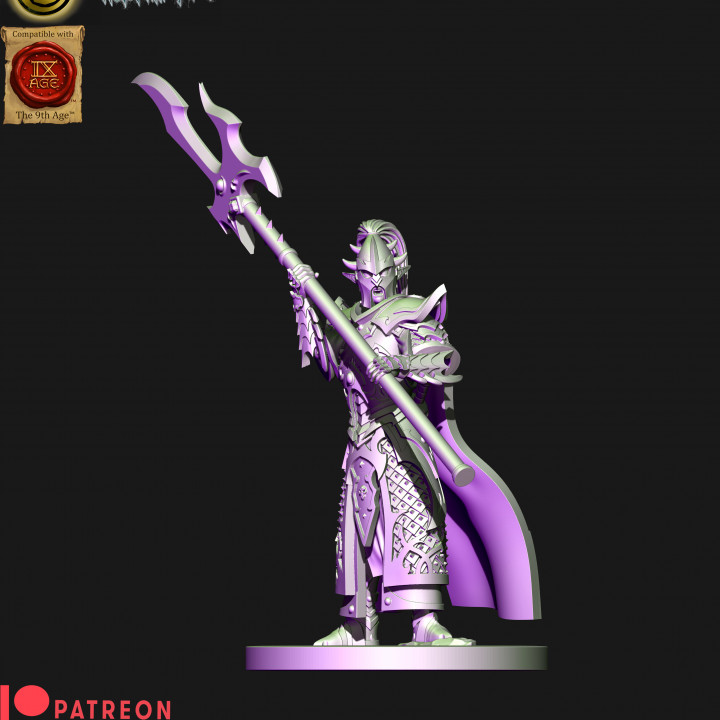 3D Printable Dark elves Obsidian guard (elf) by HoloMiniatures