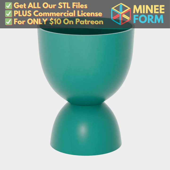 Descargar Mid-Century Modern Stacked Planter with Inverted Base ...