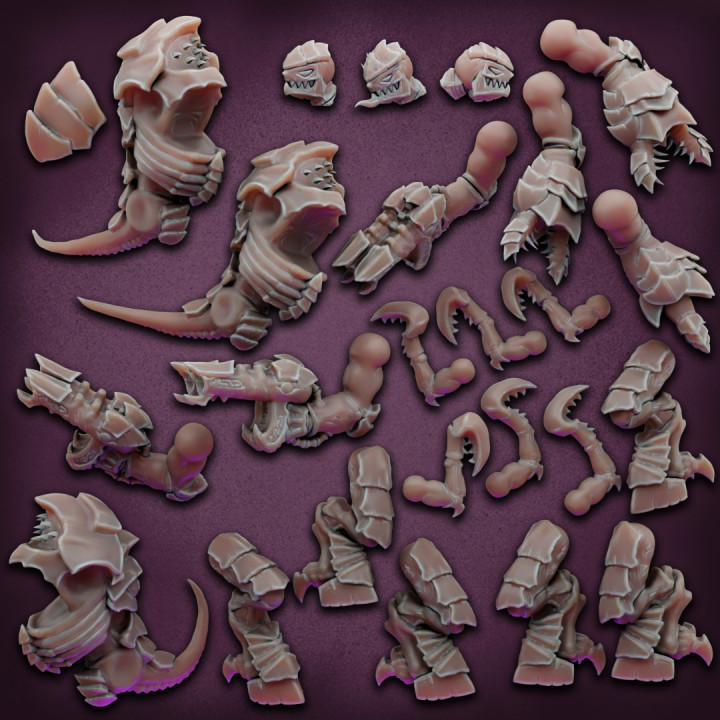 3D Printable Apex Swarm Cyclone Replicants by Traktor Miniatures