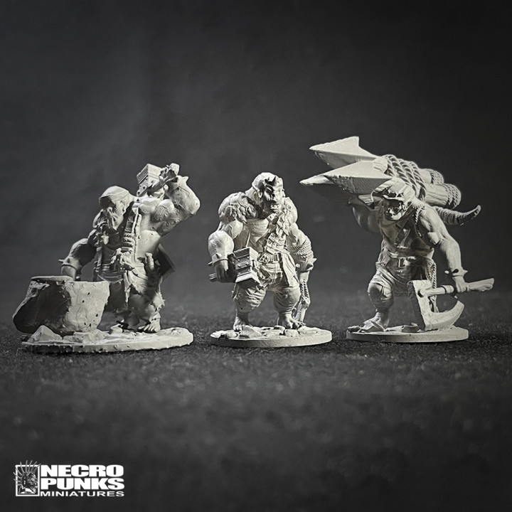 3D Printable Orc Workers - Orc Stronghold - BUNDLE#15 by Necropunks ...