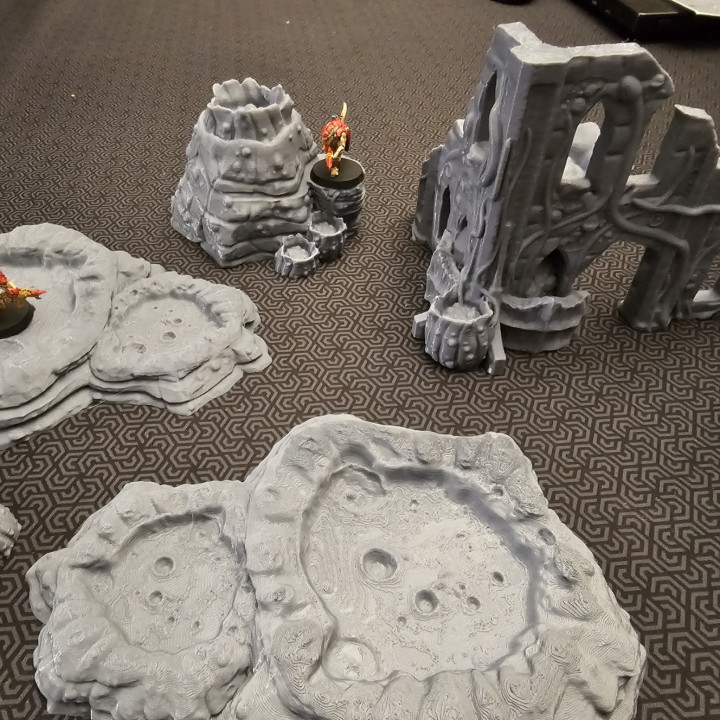 3D Printable Complete Tabletop Series- Alien Landscape by Dale Seaton