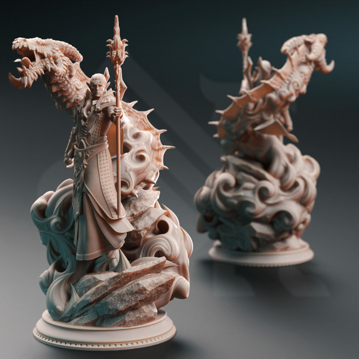 3D Printable High Elf Draconic Sorcerer - Karydian by DM Stash
