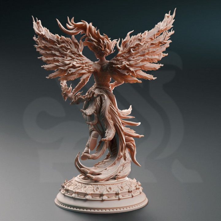 3D Printable Phoenix Sun Elf Ranger - Sairena by DM Stash