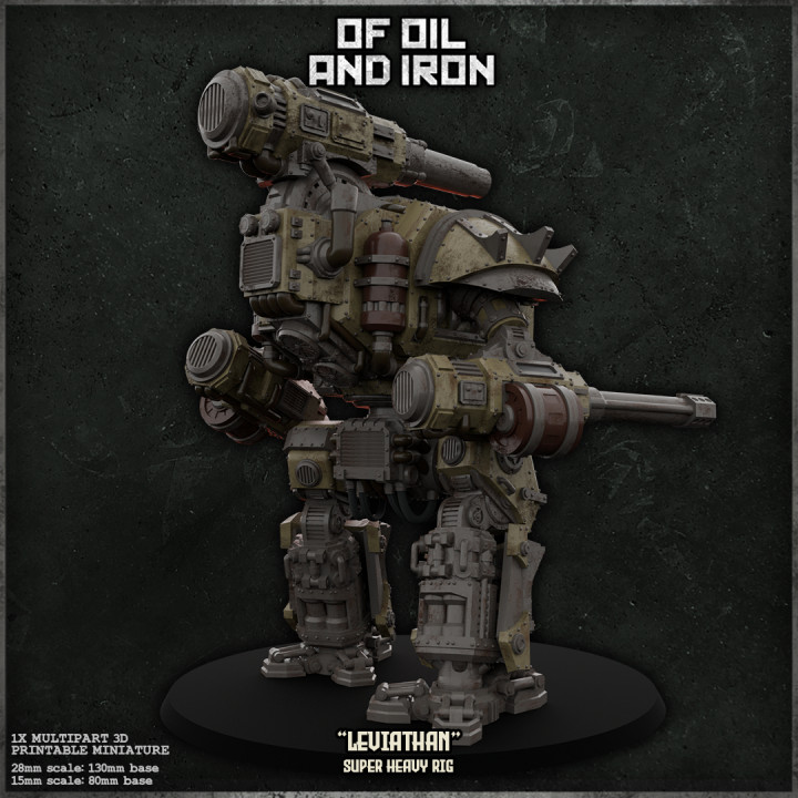 3D Printable "Leviathan" Colossal Rig | Dieselpunk Mech by Scoutsifer ...