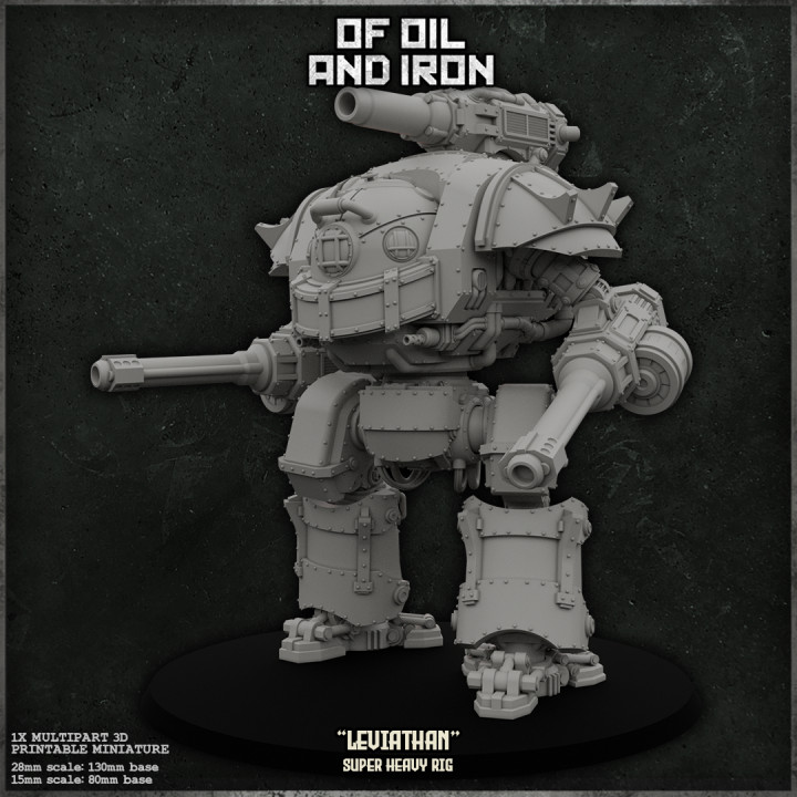 3D Printable "Leviathan" Colossal Rig | Dieselpunk Mech by Scoutsifer ...