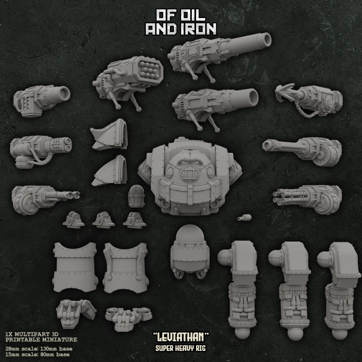 3D Printable "Leviathan" Colossal Rig | Dieselpunk Mech by Scoutsifer ...