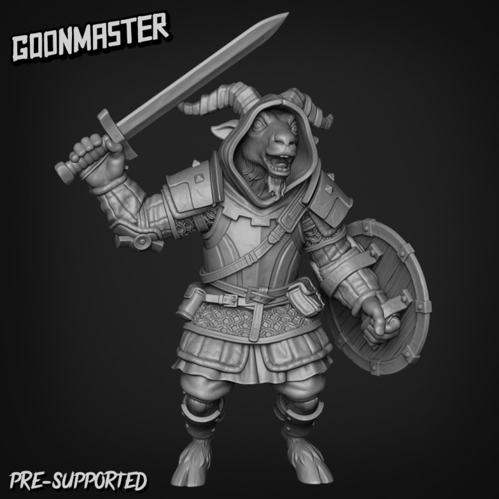 3D Printable Black Goat Marauder Sword Shield 2 by Goon Master