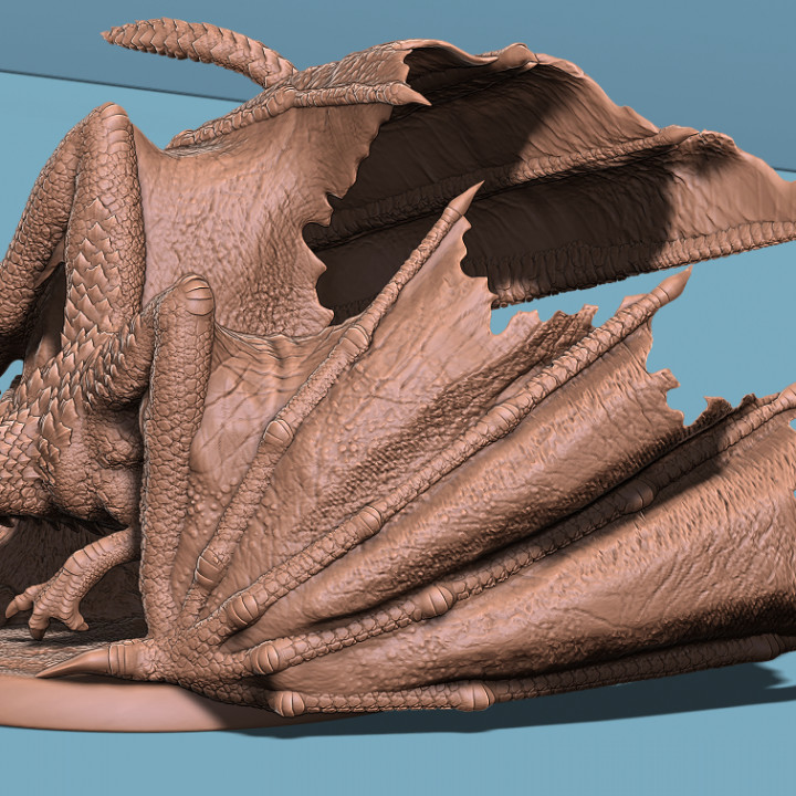 3D Printable White Dragon Pack by Little Shop of Sigil