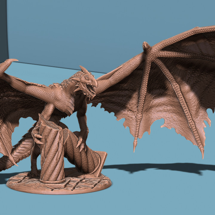 3D Printable White Dragon Pack by Little Shop of Sigil