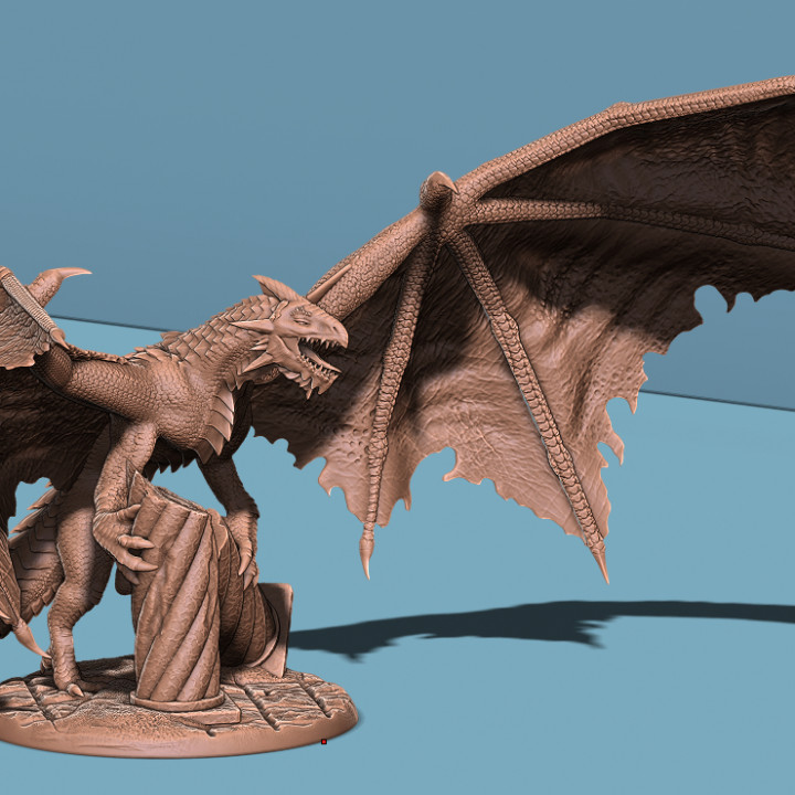 3D Printable White Dragon Pack by Little Shop of Sigil