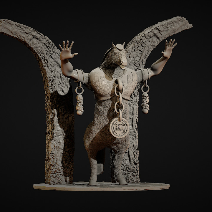 3D Printable Orobas - The Great Prince of Hell by Lazy Bear