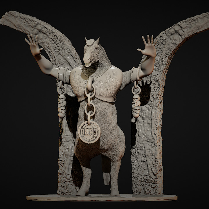 3D Printable Orobas - The Great Prince of Hell by Lazy Bear