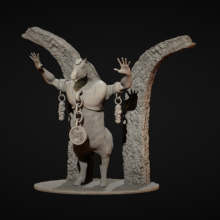 3D Printable Orobas - The Great Prince of Hell by Lazy Bear