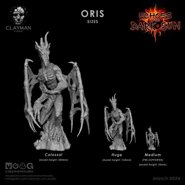 3D Printable Oris of Dirt and Ashes by Clayman Studio