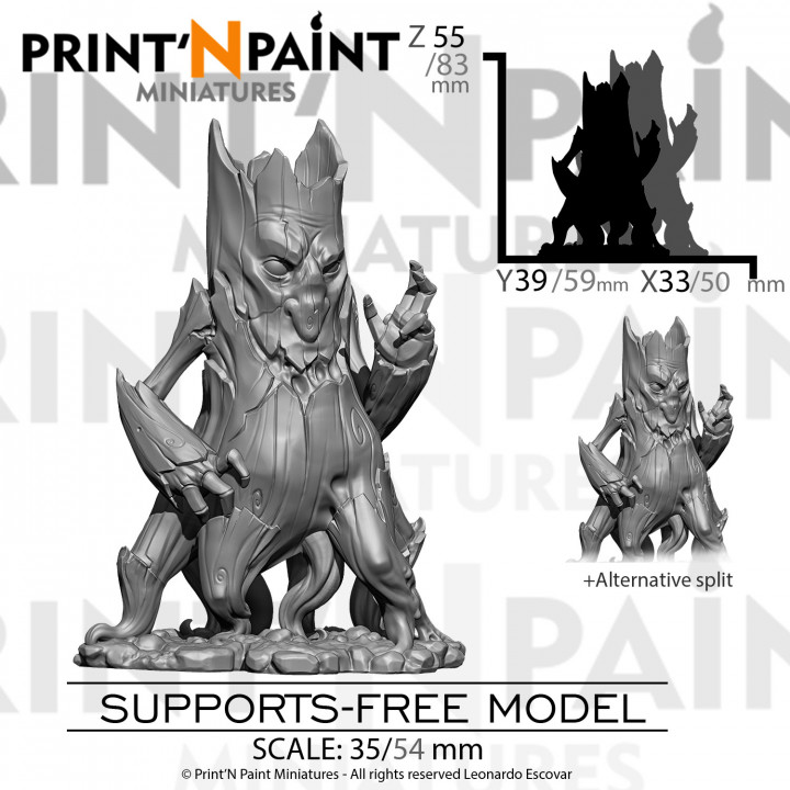 3D Printable Corrupted Ent by Leonardo Escovar