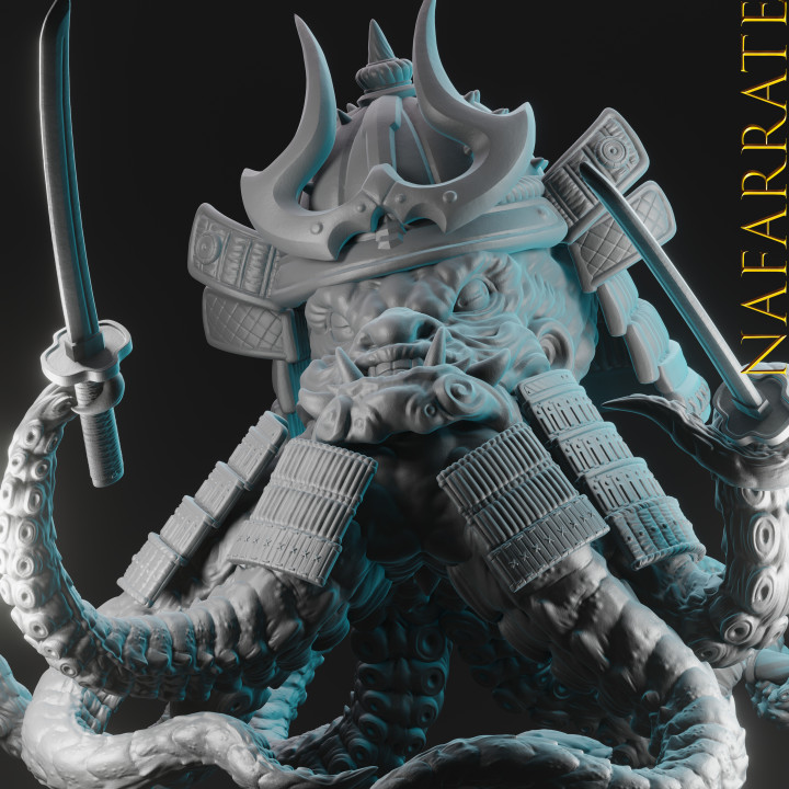 3D Printable Samurai Octopus by Nafarrate Designs