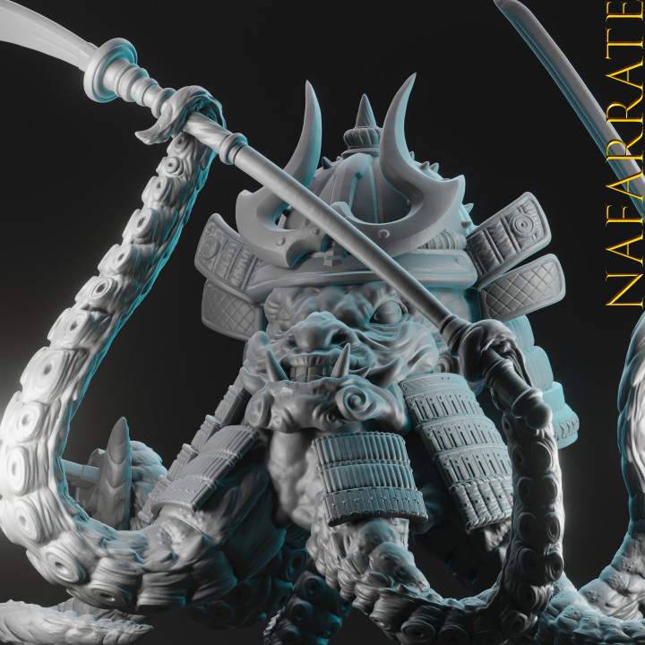 3D Printable Samurai Octopus by Nafarrate Designs