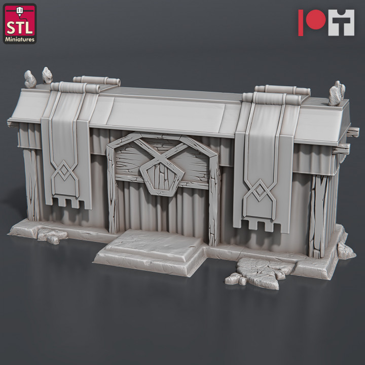 3D Printable Dwarven Camp Set by STL Miniatures