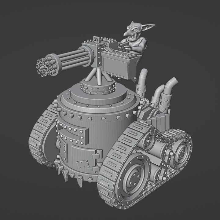 3D Printable Goblin Tanks by Voy Forges