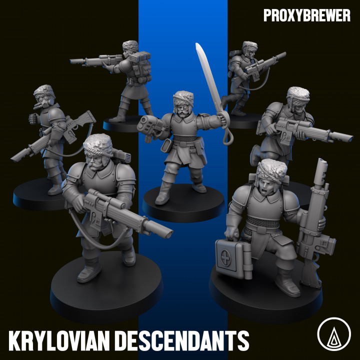 3D Printable Krylovian Descendants by ProxyBrewer