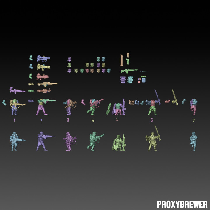 3D Printable Krylovian Descendants by ProxyBrewer