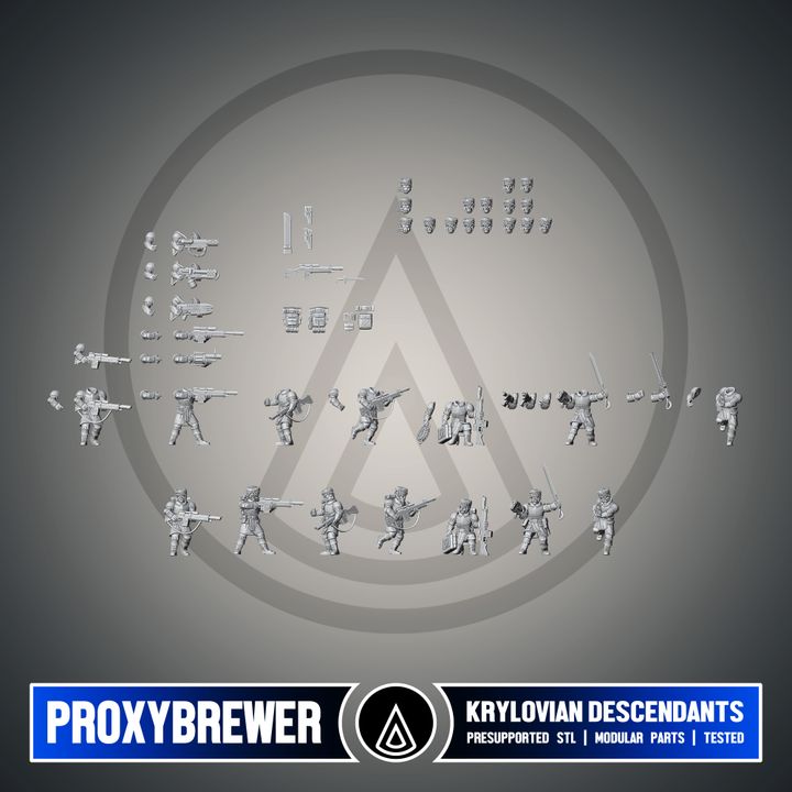 3D Printable Krylovian Descendants by ProxyBrewer