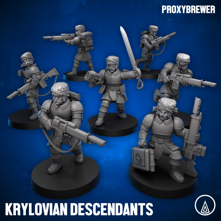 3D Printable Krylovian Descendants by ProxyBrewer