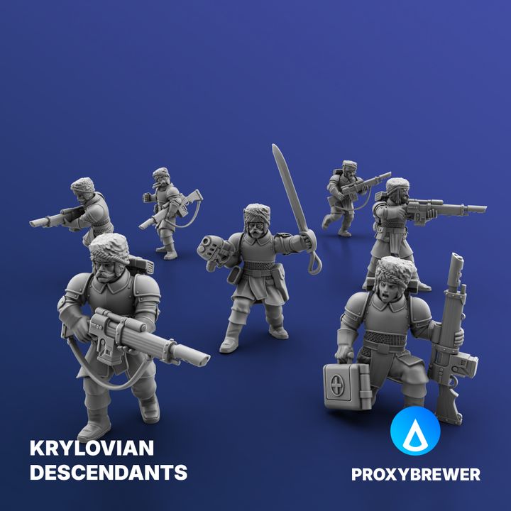 3D Printable Krylovian Descendants by ProxyBrewer