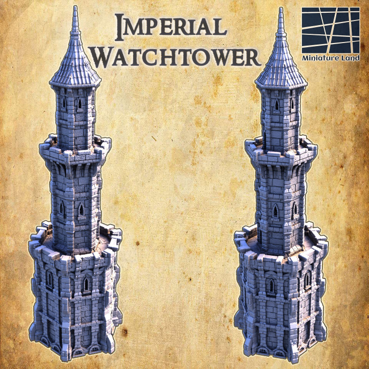 3D Printable Imperial Watchtower - Tabletop Terrain - 28 MM by ...