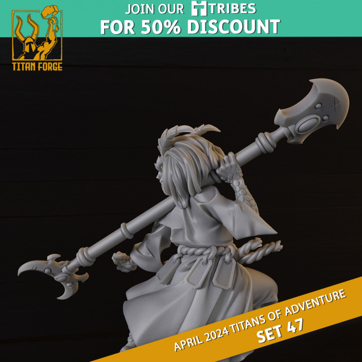 3D Printable RPG - DnD Hero Characters - Titans of Adventure Set 47 by ...