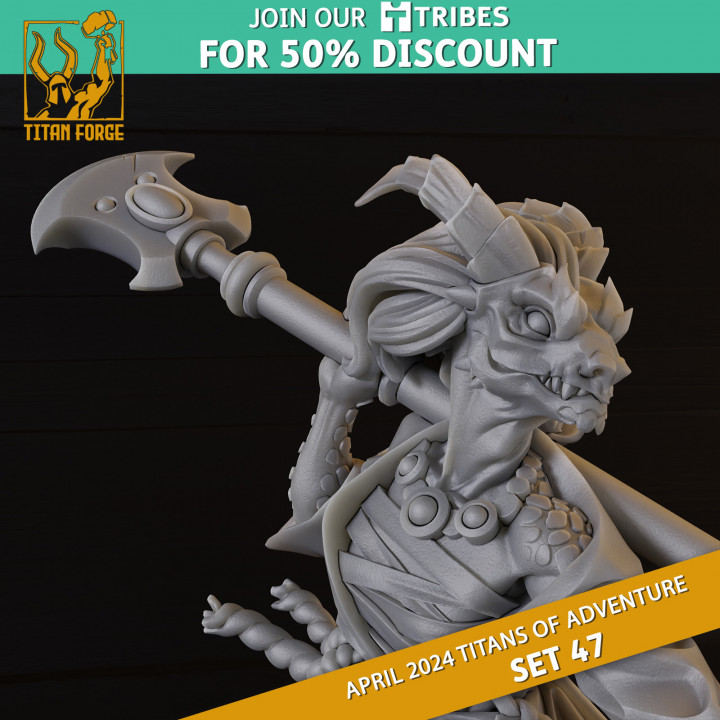 3D Printable RPG - DnD Hero Characters - Titans of Adventure Set 47 by ...
